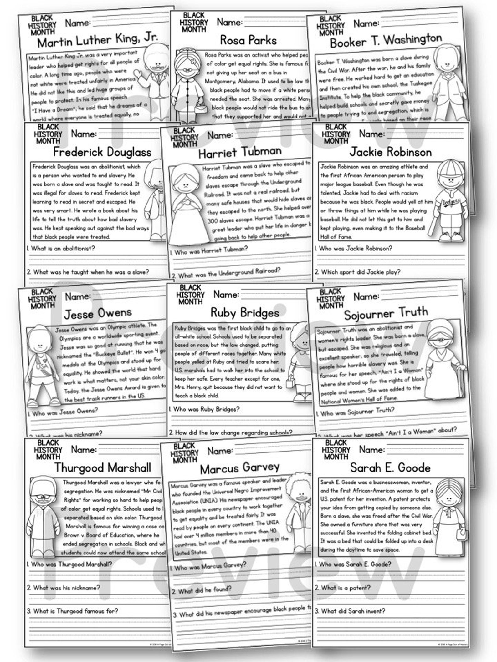K 2 Social Studies Reading Comprehension Passages Bundle Homeschool k-2-social-studies-reading-comprehension-passages-bundle-homeschool