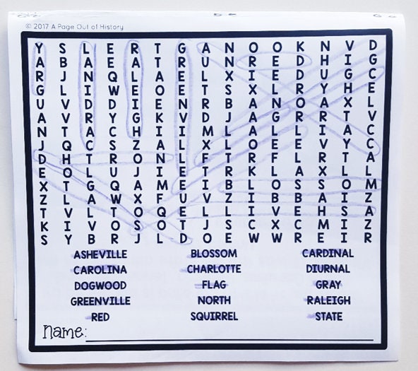 North Carolina State Flip Book | 3-5 | Homeschool | Social Studies ...