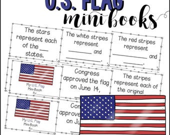 American Flag Activities Mini Books, Reading Comprehension Worksheets ...