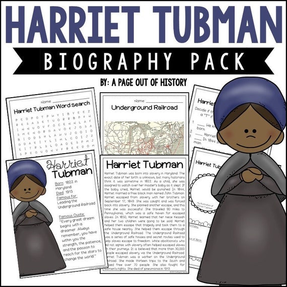 Hojas De Trabajo De Harriet Tubman Kas Buvo Harriet Tubman? Storyboard