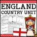 England Country Social Studies Complete Unit, World Geography Passages ...
