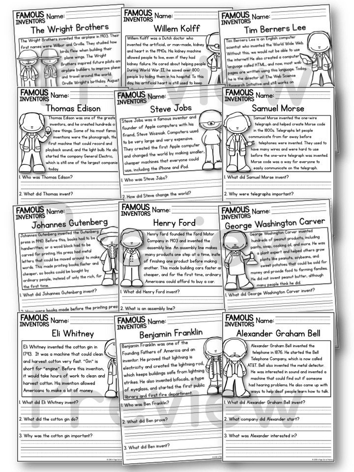 K-2 Social Studies Reading Comprehension Passages Mega Bundle ...