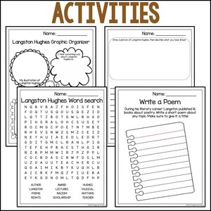 Langston Hughes Biography Printable Pack | No Prep Reading ...