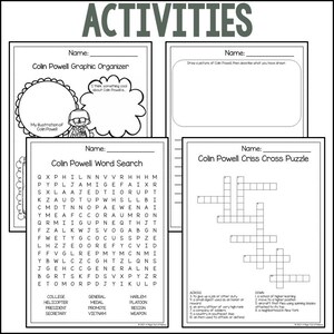 Biography Activities for Kids | Colin Powell No Prep Reading Passage ...