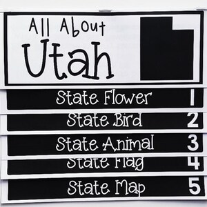 Utah 3rd-5th Grade State Lesson | Symbols, Map, Flag, Reading, Writing ...