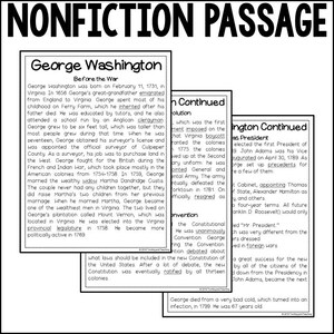 George Washington Biography Unit Pack 3-5 Homeschool Social Studies ...