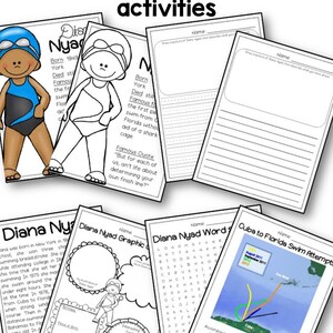 Diana Nyad Biography Unit Pack | 3-5 | Homeschool | Social Studies ...