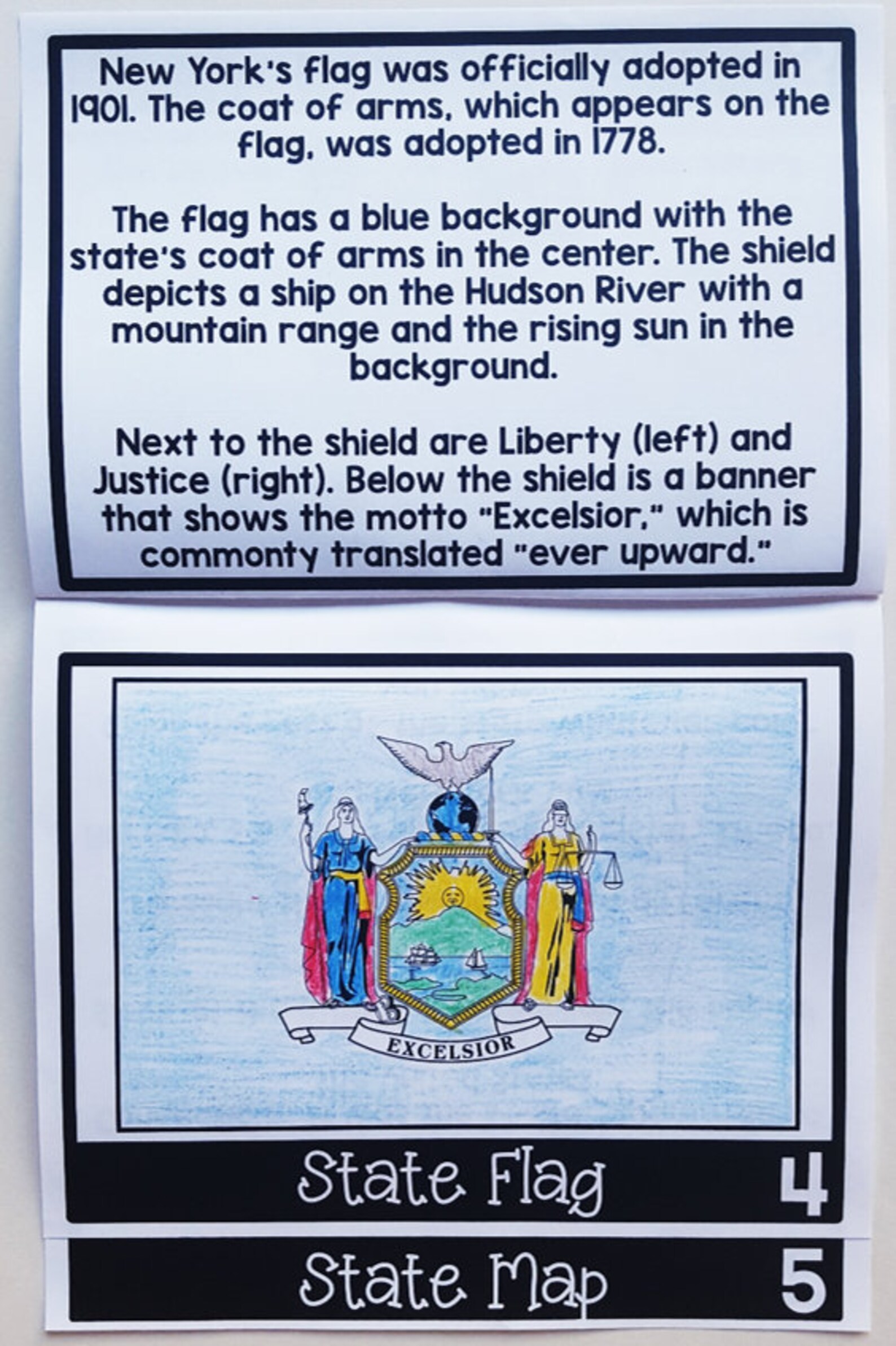 New York State Flip Book | 3-5 | Homeschool | Social Studies Printable ...