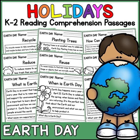 Earth Day Comprehension Worksheets