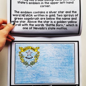 Nevada State Flip Book | 3-5 | Homeschool | Social Studies Printable ...