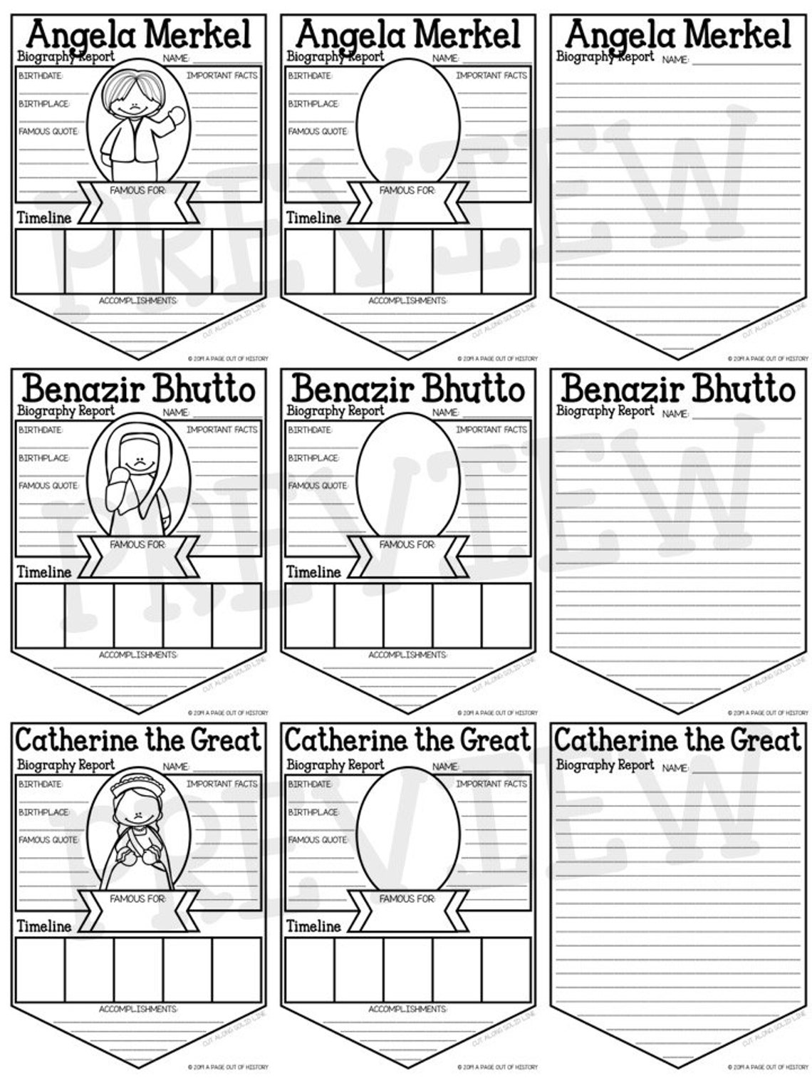 Women Leaders Research Pennant Banner Project | 3-5 | Homeschool ...