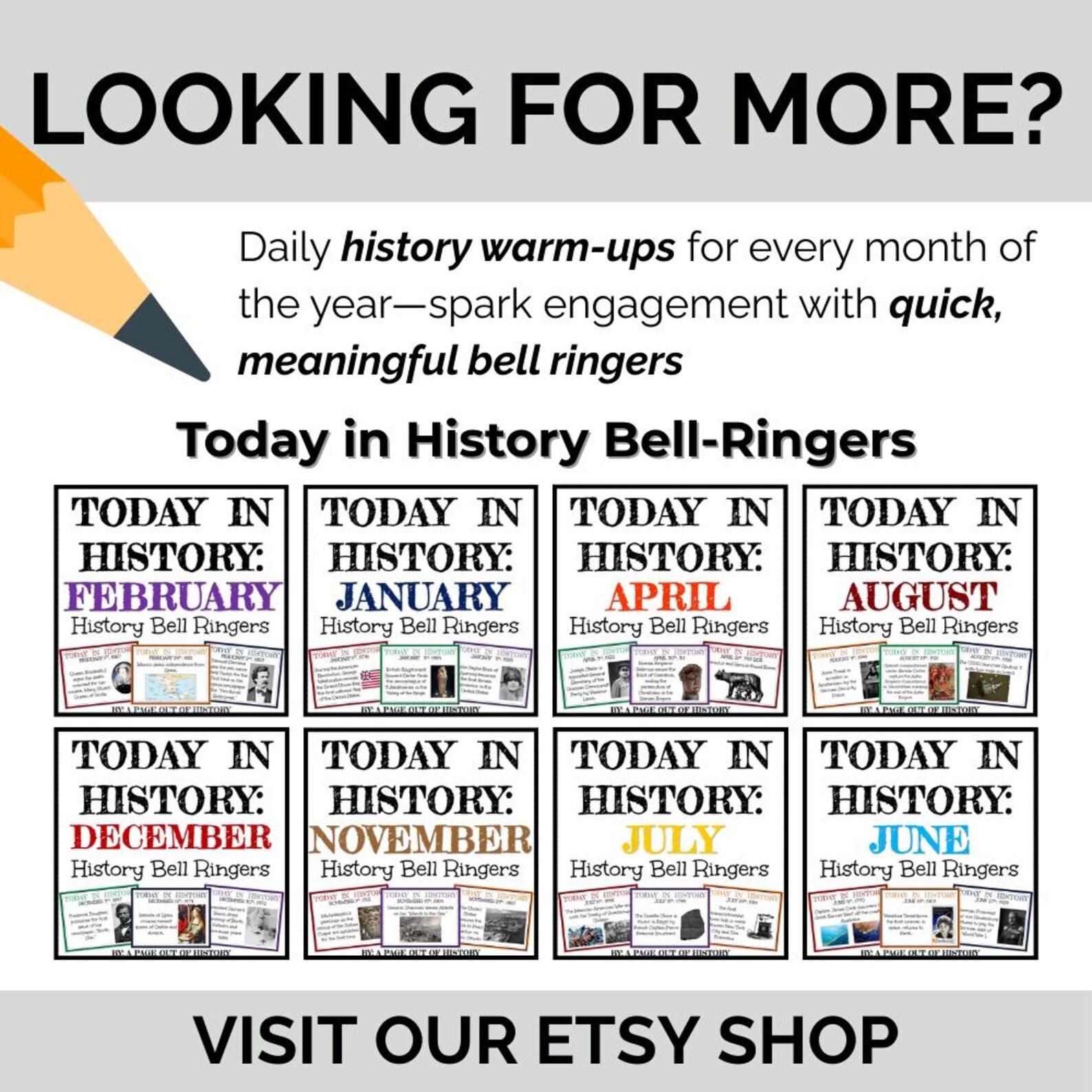 August Today in History Bell Ringers | 6-12 | Homeschool | American ...