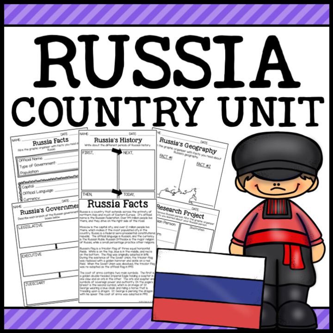 Russia Country Social Studies Complete Units, Reading Passages ...