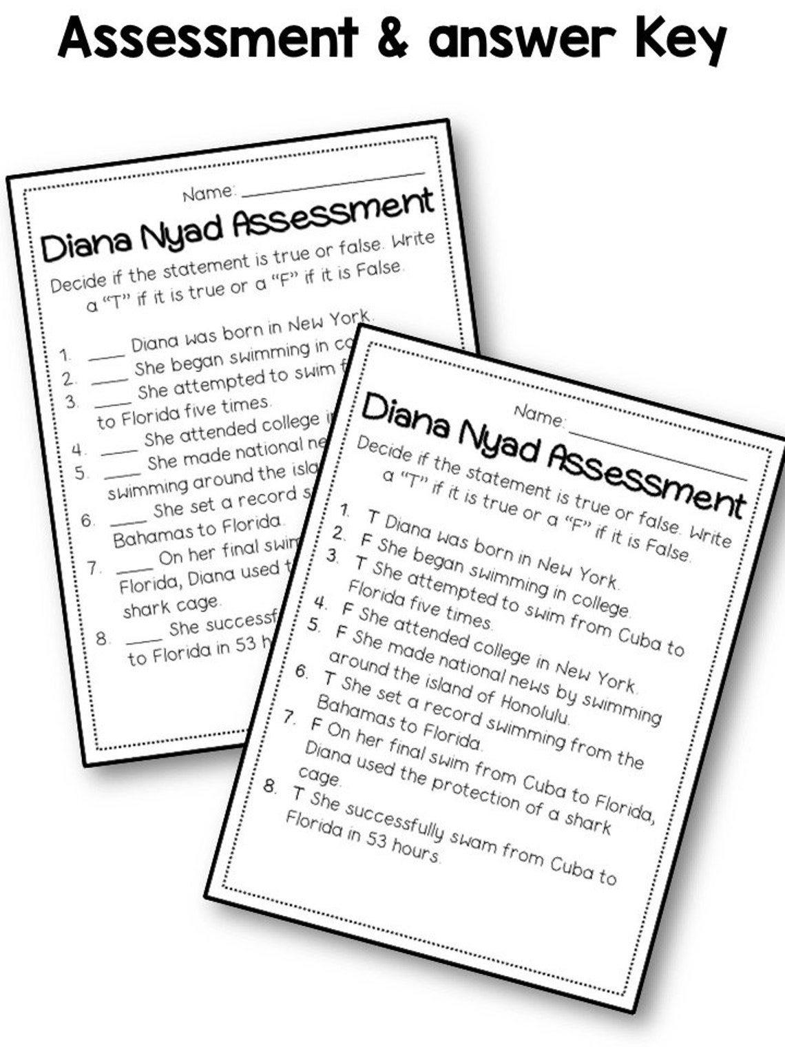 Diana Nyad Biography Unit Pack | 3-5 | Homeschool | Social Studies ...