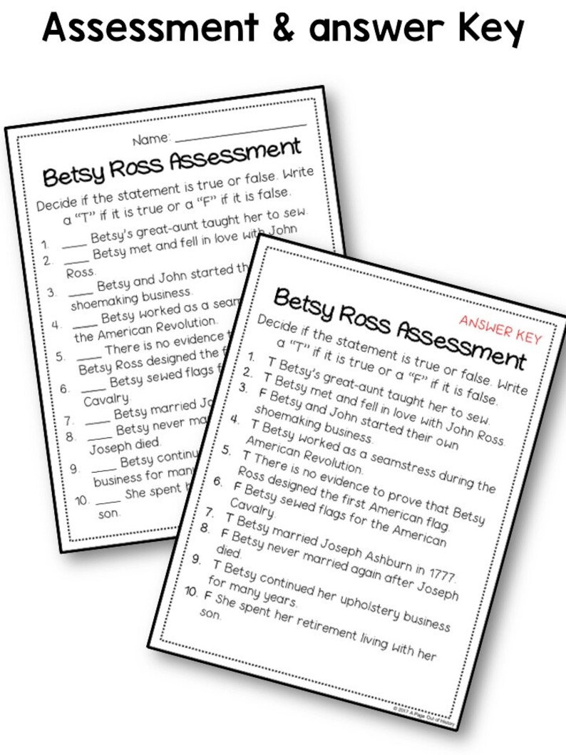 Betsy Ross Biography Unit Pack | 3-5 | Homeschool | Social Studies ...