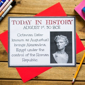Today in History Bell Ringers Bundle | 6-12 | Homeschool | American ...