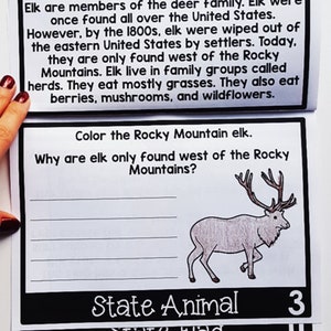 Utah 3rd-5th Grade State Lesson | Symbols, Map, Flag, Reading, Writing ...