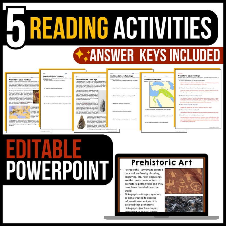 Early Humans Stone Age Unit: Complete Prehistory Lesson Plan Curriculum ...