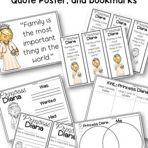 Upper Elementary Reading Activities | Princess Diana Printable ...