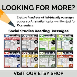 K-2 Reading Comprehension US Constitution Worksheet, Legislative Branch ...