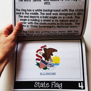 Illinois State Flip Book | 3-5 | Homeschool | Social Studies Printable ...