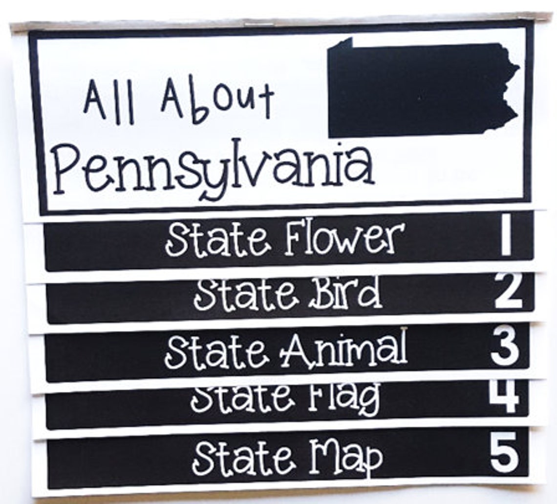 Pennsylvania 3rd-5th Grade State Lesson | Symbols, Map, Flag, Reading ...