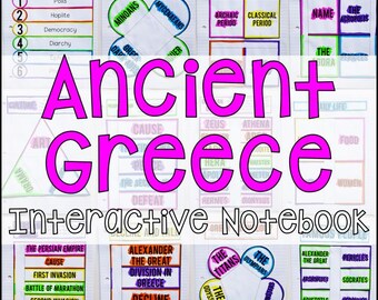 Ancient Greece Interactive Notebook, Ancient World History Lesson Plans ...