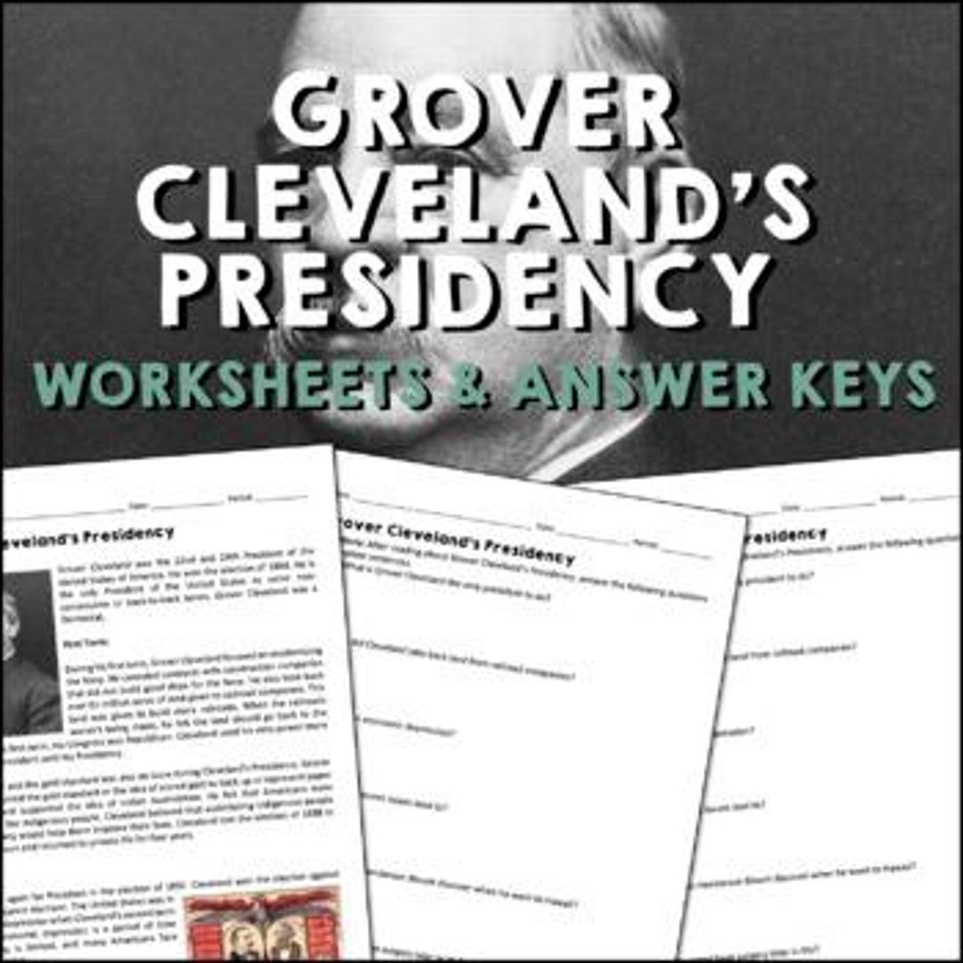 Grover Cleveland's Presidency Gilded Age, Reading Comprehension, US ...