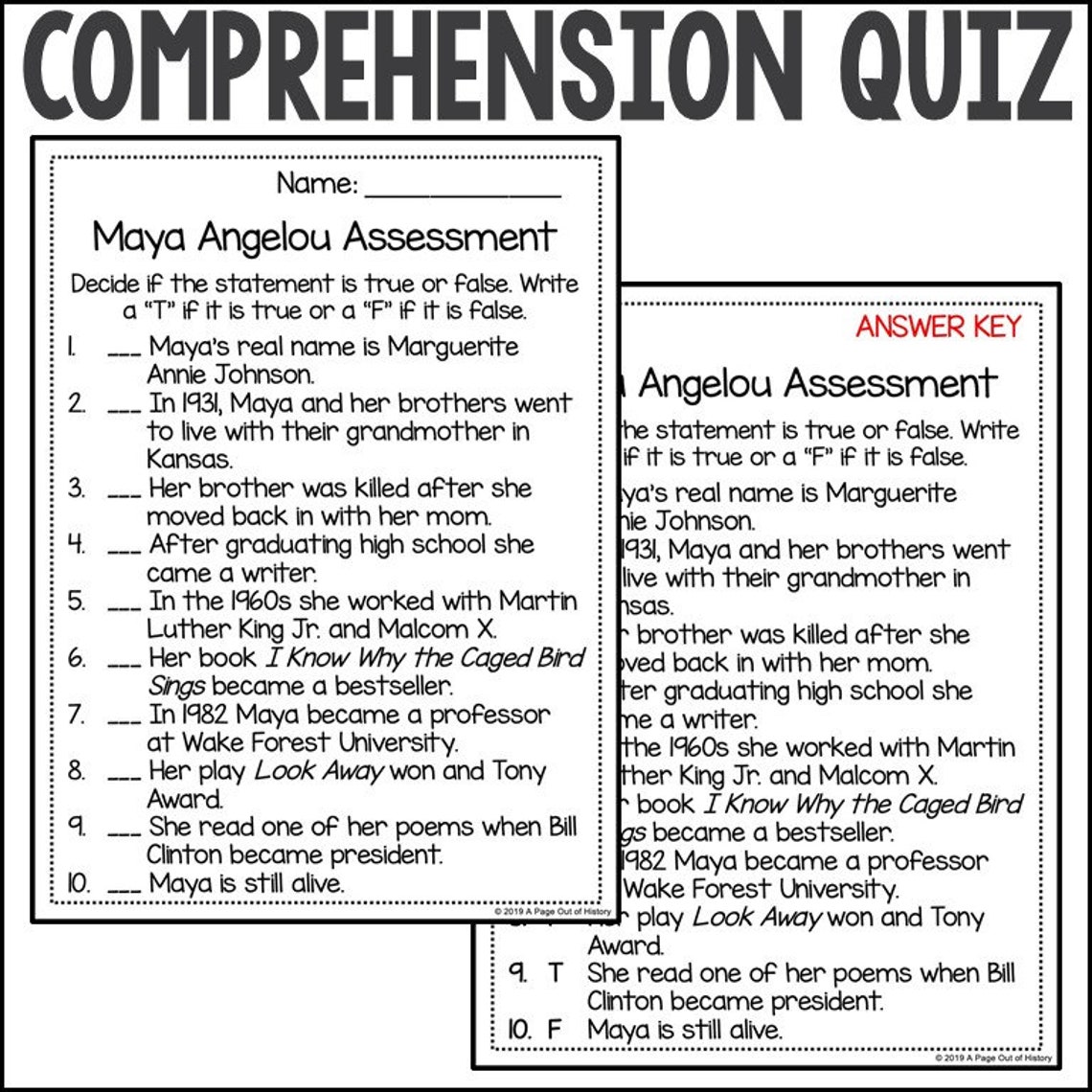 Maya Angelou Biography Unit Pack | 3-5 | Homeschool | Social Studies ...