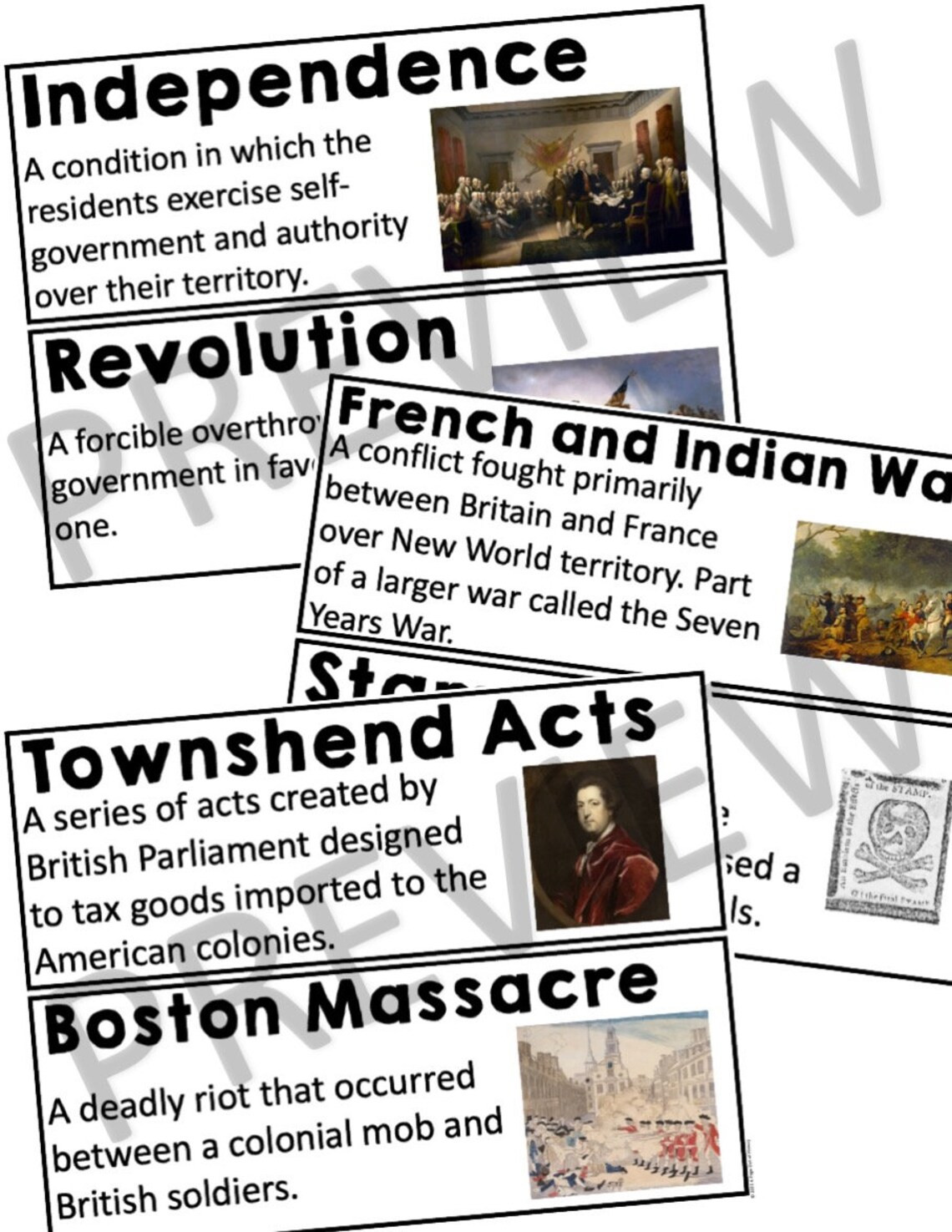 Causes of the American Revolution Word Wall, History Lesson Plans for ...