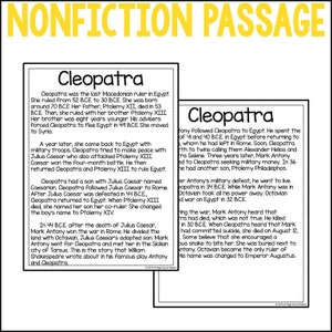 Cleopatra Biography Unit Pack | 3-5 | Homeschool | Social Studies ...