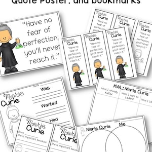 Marie Curie Biography Unit Pack | 3-5 | Homeschool | Social Studies ...