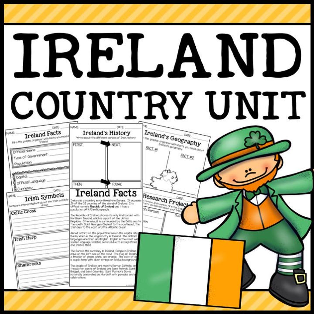 Ireland Country Social Studies Complete Unit, Ireland History Passages ...