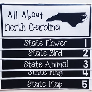 North Carolina State Flip Book | 3-5 | Homeschool | Social Studies ...