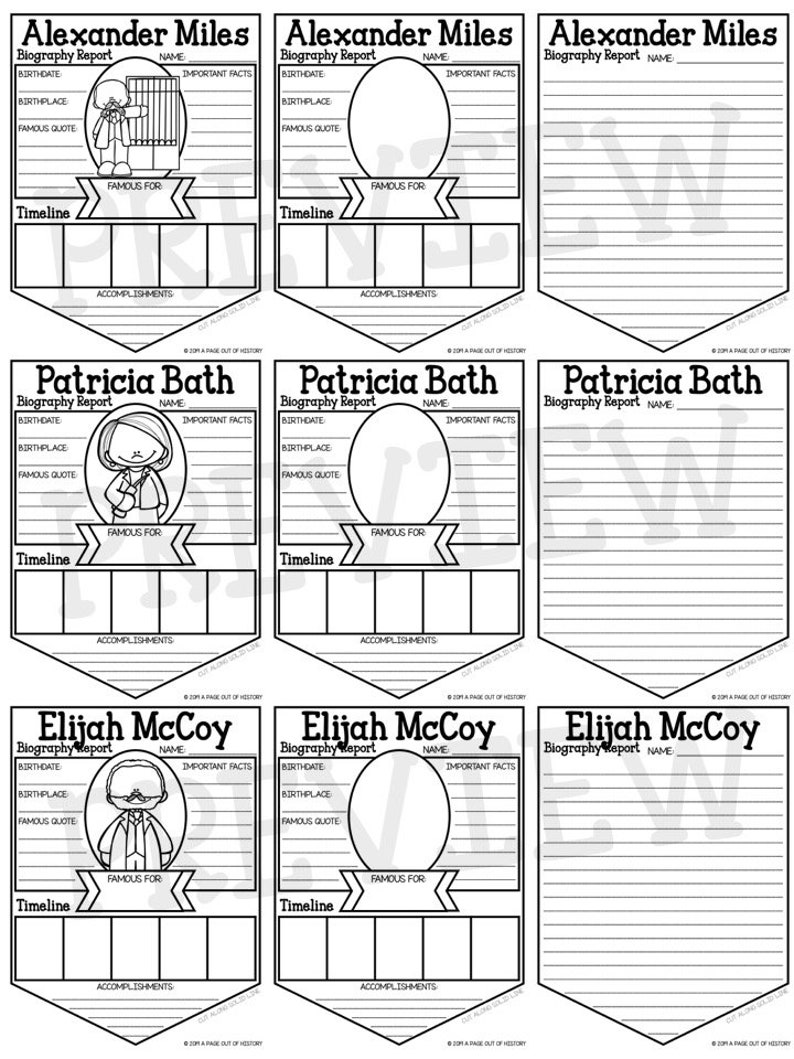 African American Inventors Research Pennant Banner Project | 3-5 ...