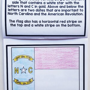 North Carolina State Flip Book | 3-5 | Homeschool | Social Studies ...