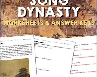 Ming Dynasty Reading Comprehension Worksheets & Answer Key, Ancient ...