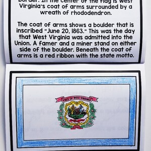 West Virginia 3rd-5th Grade State Lesson | Symbols, Map, Flag, Reading ...