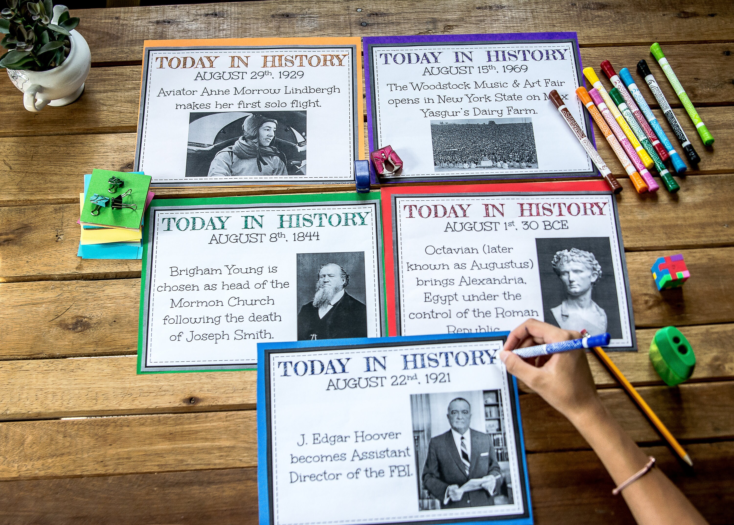 August Today in History Bell Ringers | 6-12 | Homeschool | American ...