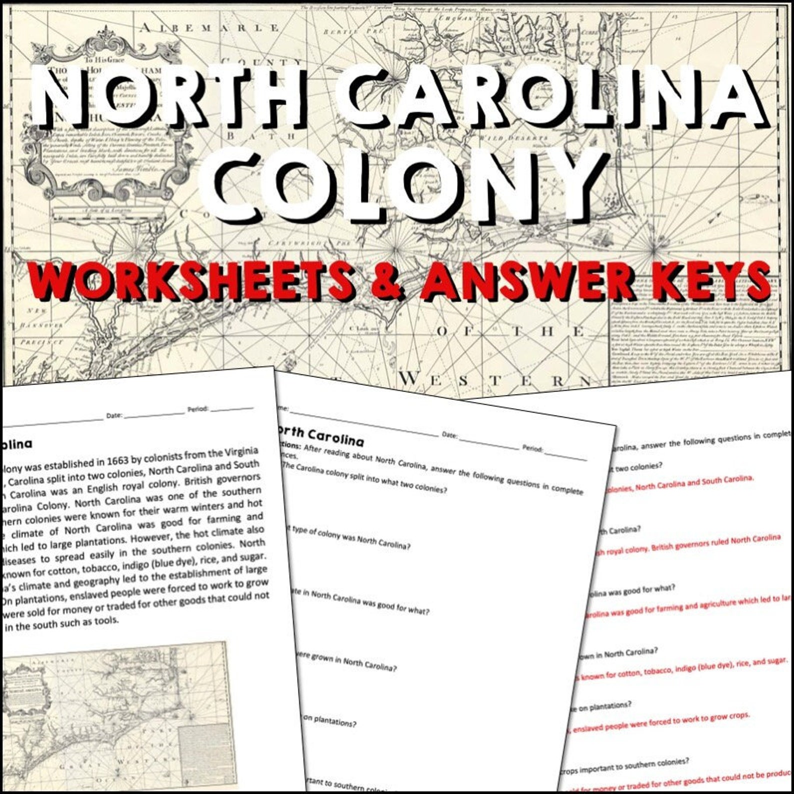 North Carolina Reading Worksheets and Answer Keys | 6-12 | Homeschool ...