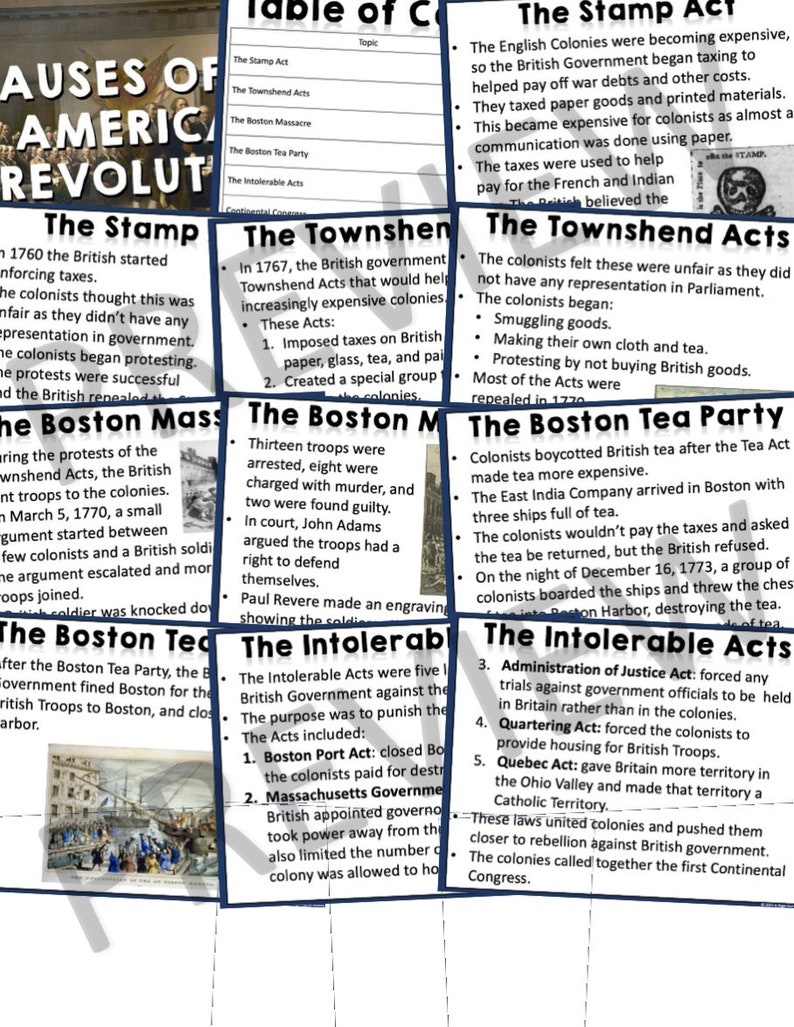 Causes of the American Revolution Powerpoint | 6-12 | Homeschool ...