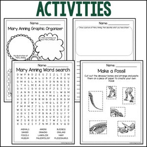 Mary Anning Biography Unit Pack | 3-5 | Homeschool | Social Studies ...