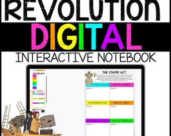 Causes of the American Revolution Digital Interactive Notebook, Us ...