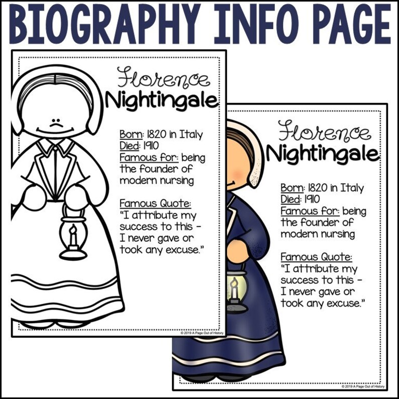 No Prep Printable Biography | Florence Nightingale Reading Passage ...