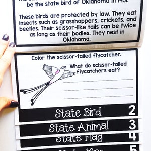 Oklahoma 3rd-5th Grade State Lesson | Symbols, Map, Flag, Reading ...