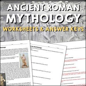 Ancient Roman Mythology Reading Passages, Questions With Answer Keys ...