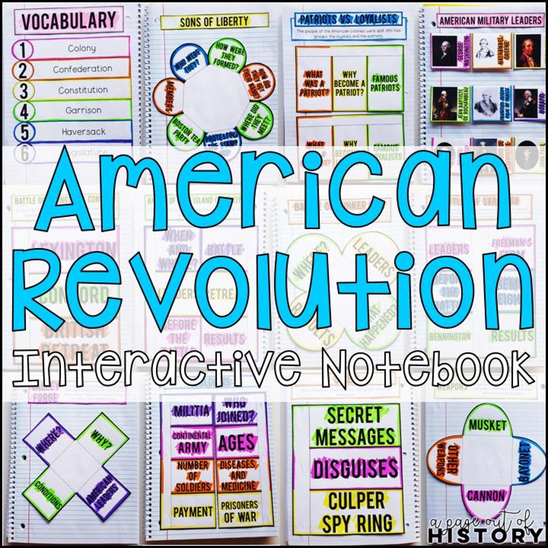American Revolution Interactive Notebook, US History Passages ...