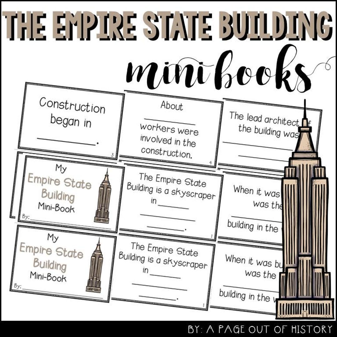 Empire State Building Mini Books for Social Studies - Etsy