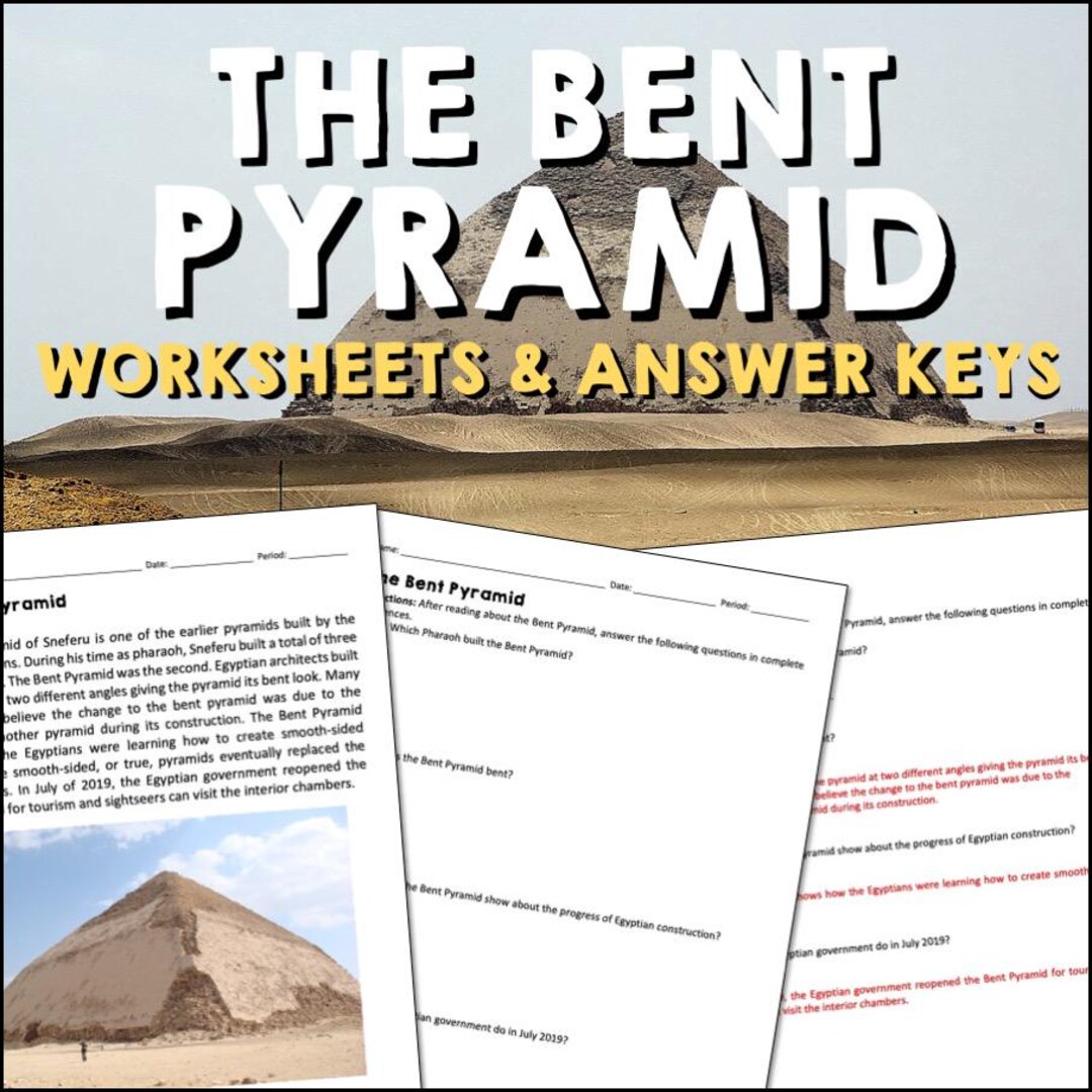 The Bent Pyramid Reading Worksheet, Ancient Egypt Reading Passages ...