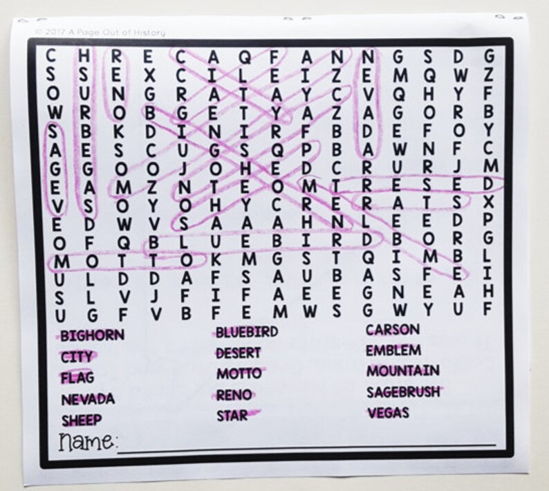 Nevada State Flip Book | 3-5 | Homeschool | Social Studies Printable ...